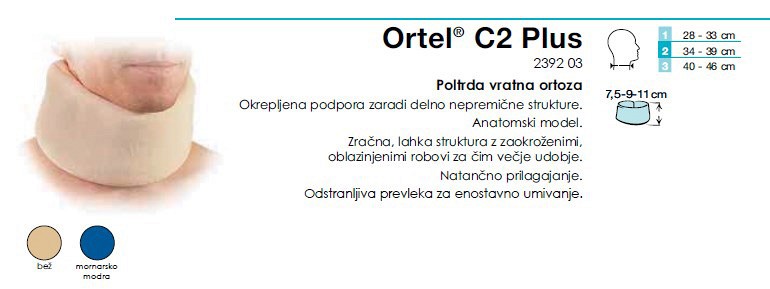Ortel C2 - oprnica za vrat | Opornice, ortoze in kilni pasovi | SOČA ...